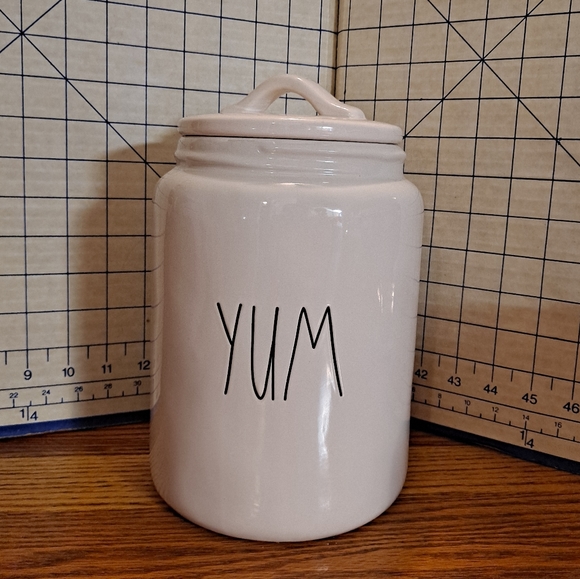 Rae Dunn | Kitchen | Rae Dunn Yum Cannister With Lid Nwot | Poshmark